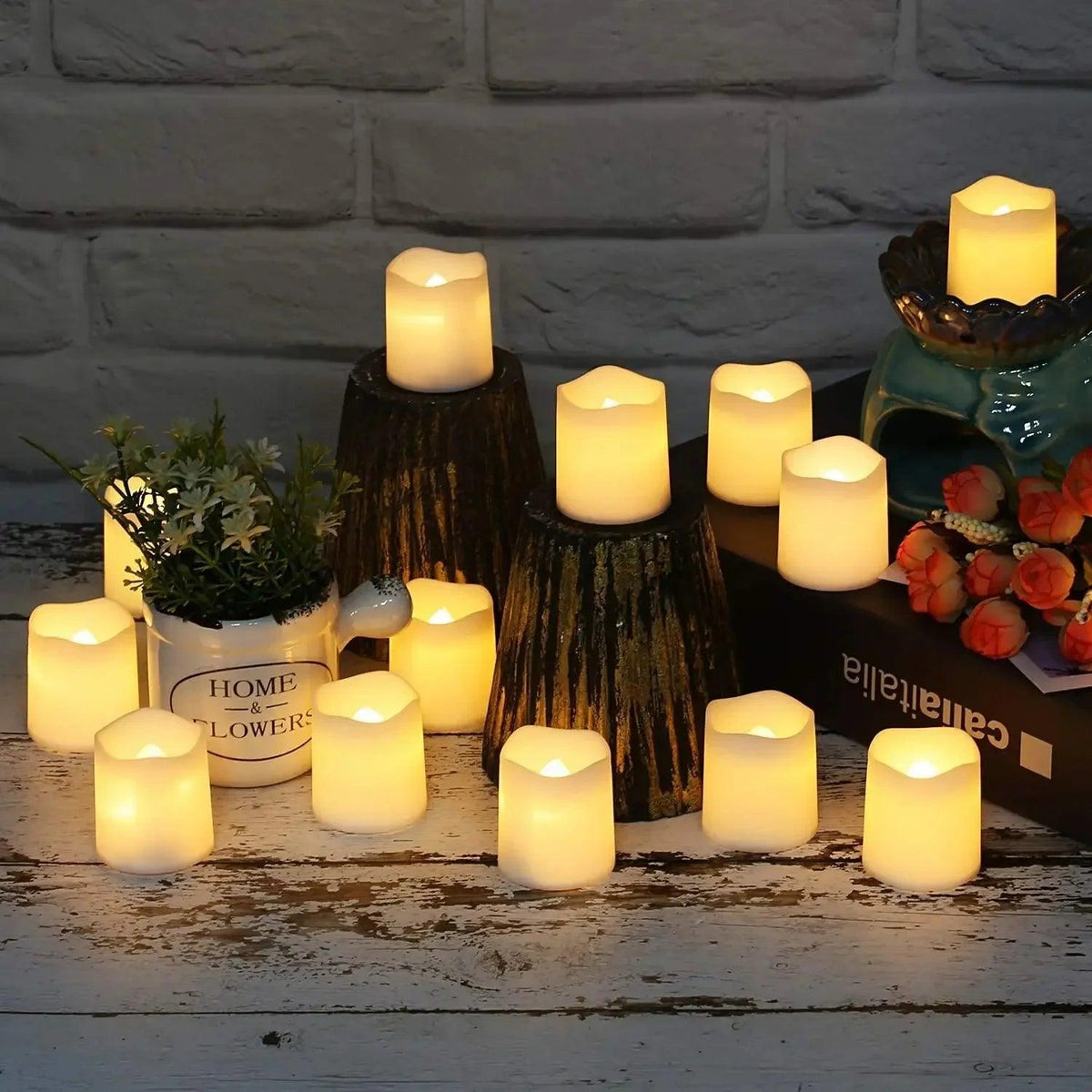 Velas Eletrônicas LED Decorativas [24Pcs] | Polideia